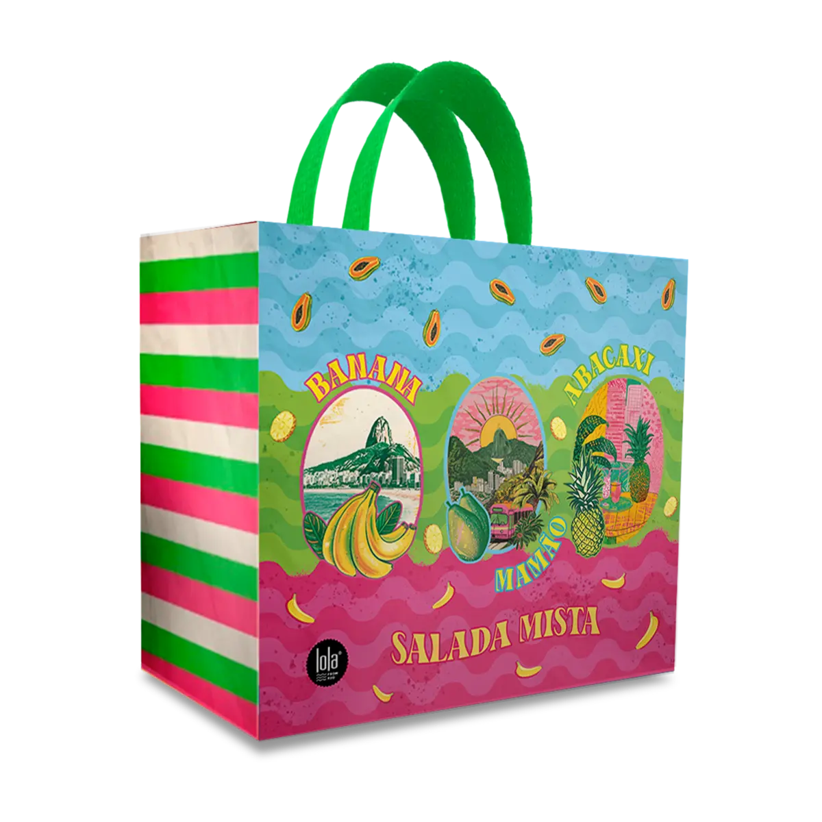 Sacola de Ráfia Ghees Salada Mista